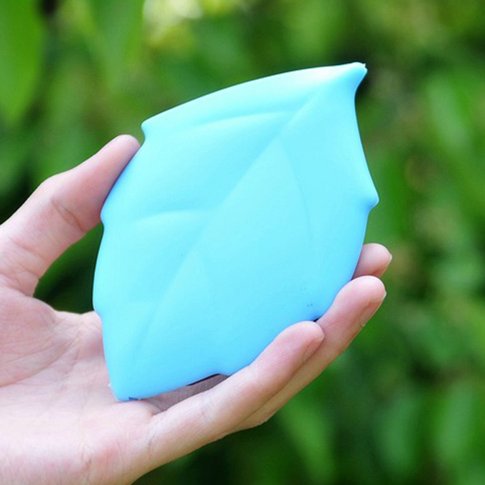 Creative Silicon Leaf Drinking Cup Portable Travel Pocket Cup
