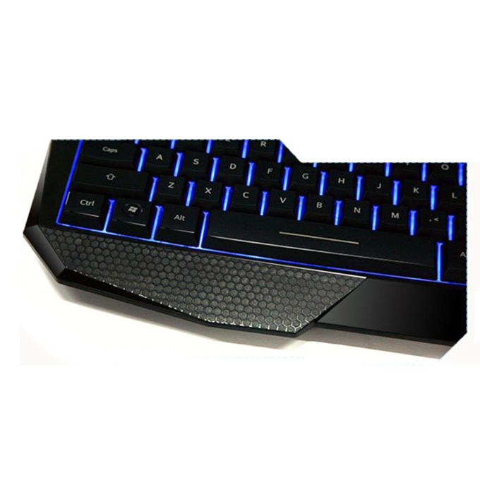 AULA LED Back-lit USB Gaming Keyboard and 7D Wired Optical Mouse