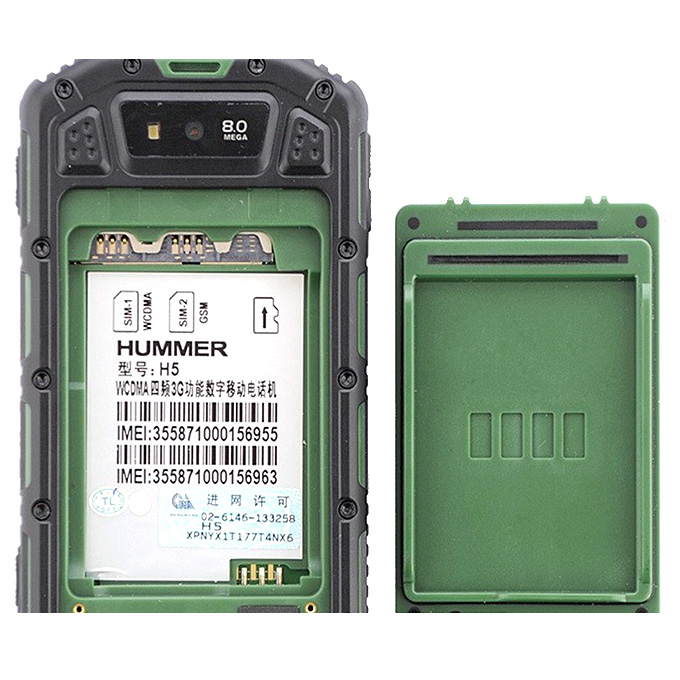 Hummer H5 4" IPS Android 4.2 512MB+4GB MTK6572A 3G phone