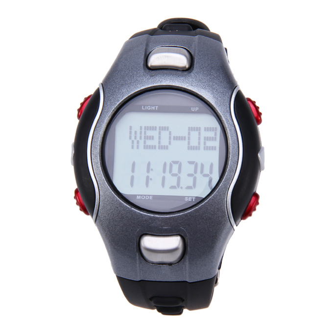 Unisex 30M Waterproof Sport Watch with Heart Rate Monitor Function