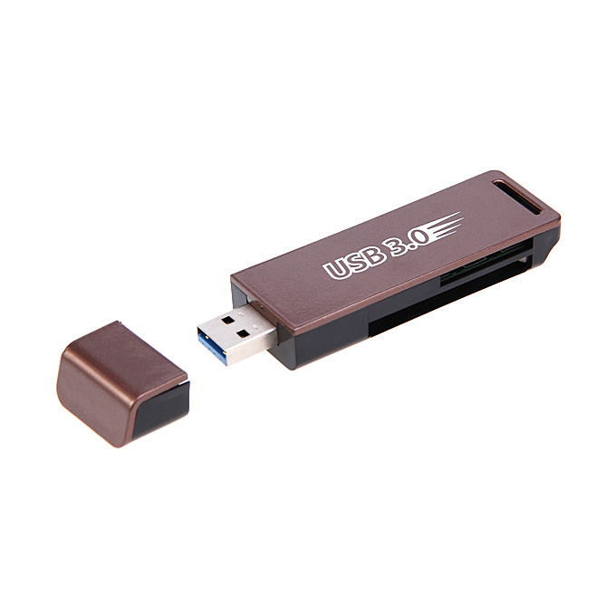 USB 3.0 Card Reader Supports SD/MMC/Micro SD/TF/CF/MD Memory Cards