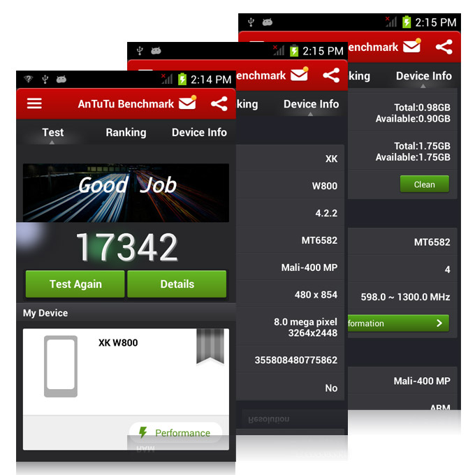 W800 MTK6582 Quad core 1.3GHz 4.5 Inch Android 4.2 OS Smartphone 1GB RAM 4GB ROM 8.0MP 3G GPS ...