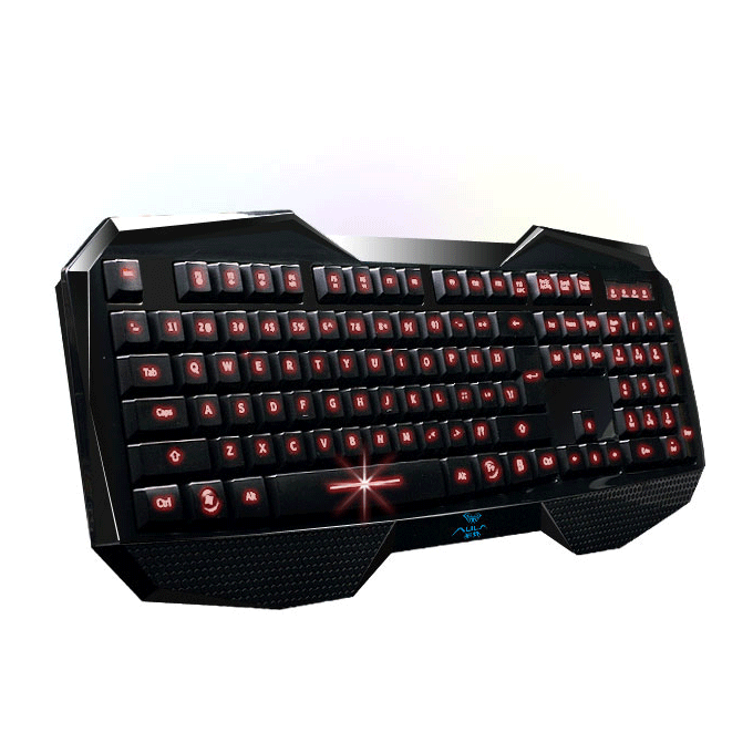 AULA Be Fire 3 Colors Backlight Keyboard USB Wired 104-Key Keyboard