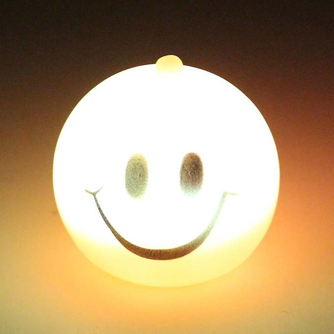 Silicon Round Shaped Sense Light Flashlight LED Keychain Light