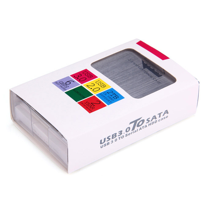 USB 3.0 to SATA 2.5'' External Case USB 3.0 to Serial ATA HDD Case