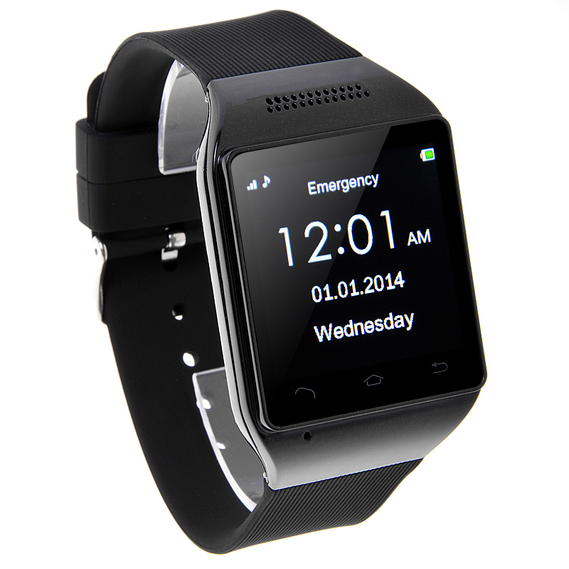 CL-W207 Android GSM Bluetooth Smart Watch Phone MP3 FM Alarm - Balck