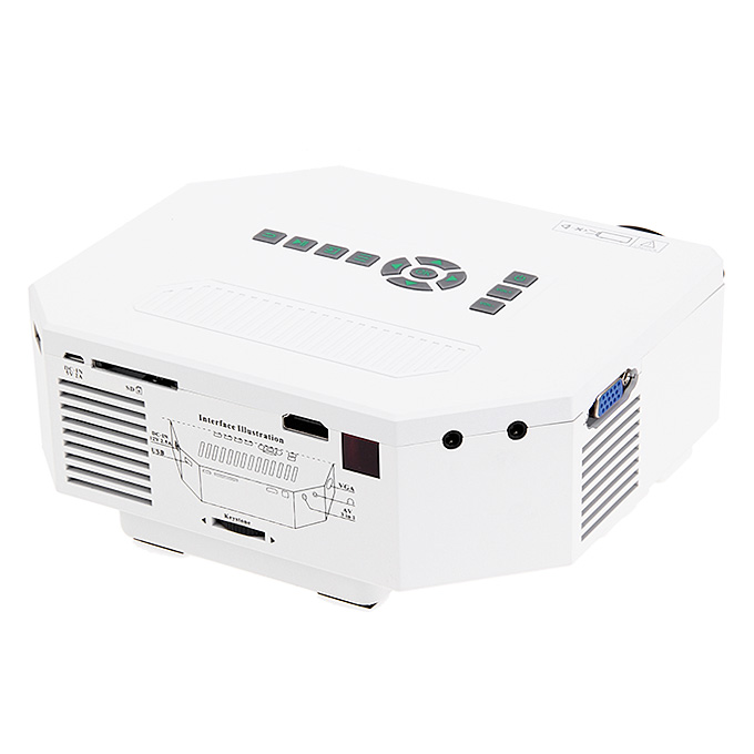 UC30 1080P Mini Led Projector HK Stock White
