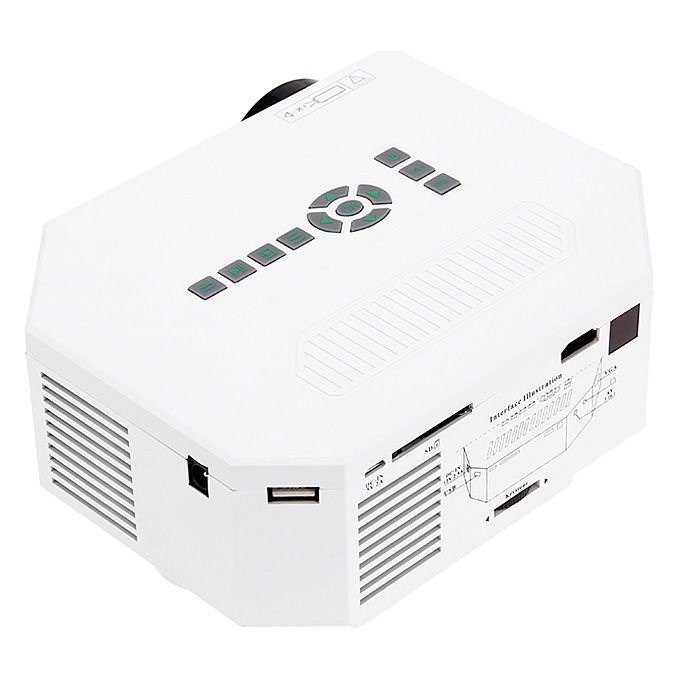 UC30 1080P Mini Led Projector HK Stock White