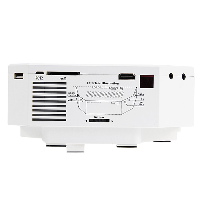 UC30 1080P Mini Led Projector HK Stock White