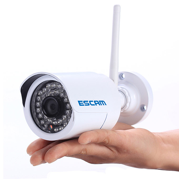 WiFi 1/4" CMOS 1.0MP WiFi 720P Waterproof Metal CCTV IP Camera