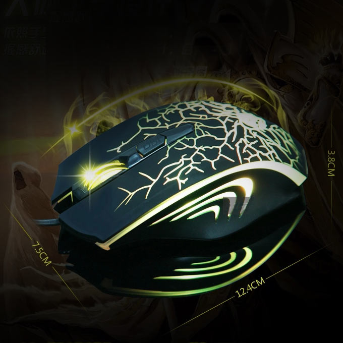 WFIRST Dragon X700-Z Wired USB Optical Gaming Mouse 2500DPI