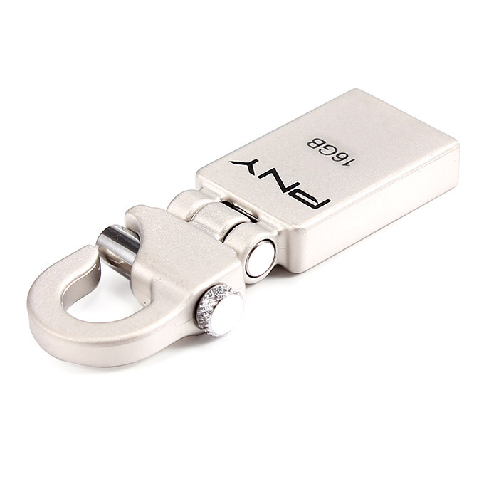 PNY Mini Hook 16G USB 2.0 Steel Flash Drive U Disk Memory Stick