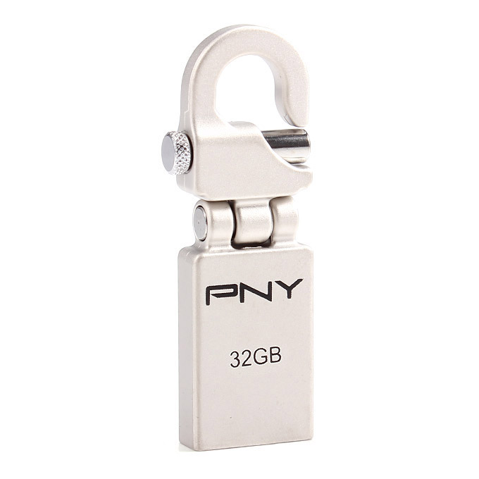 PNY Mini Hook 32G USB 2.0 Steel Flash Drive U Disk Memory Stick
