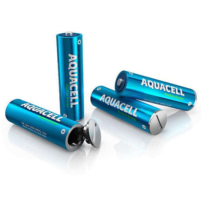 1.5V 2 Piece AA Water Activated Eco Environmental Battery Aquacell