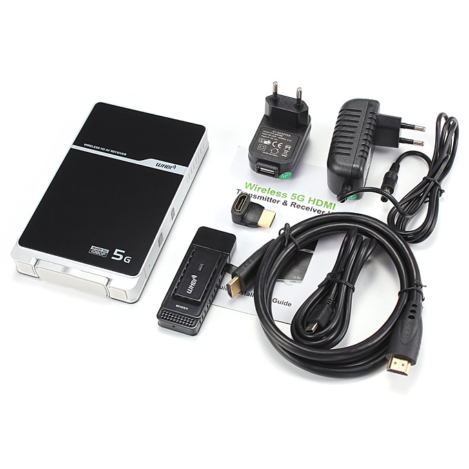 1080p 5G Video Wireless HDMI AV Kit Transmitter Receiver Extender