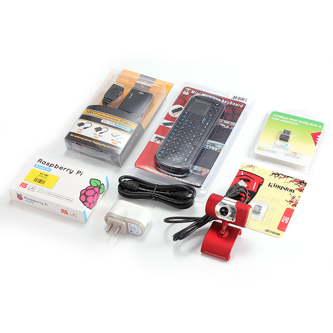 RPi B+ Development Kits ARM11+USB WiFi Adapter+Camera+Keyboard