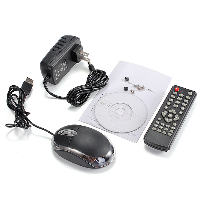 CCTV Camera System 1/4" CMOS Weatherproof Surveillance DVR Kit