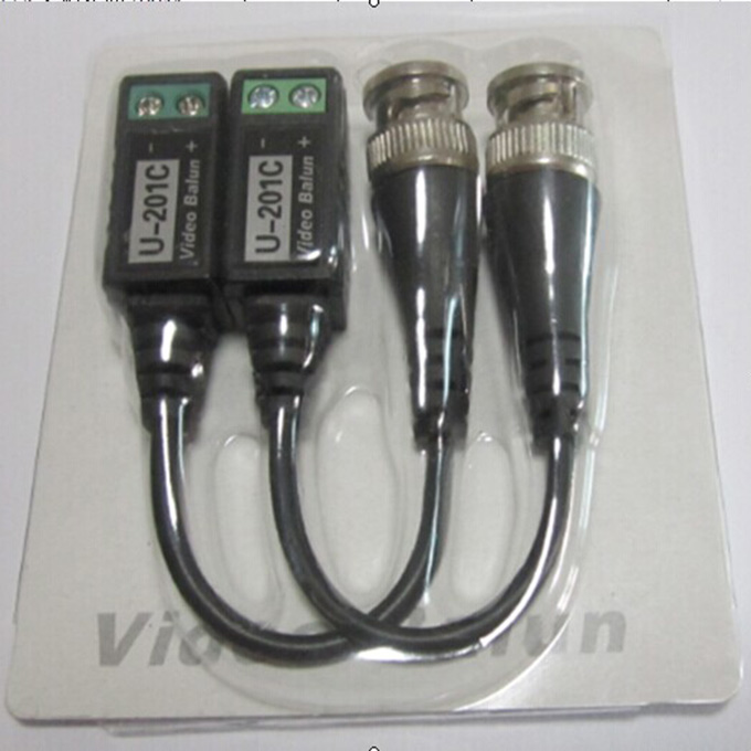 U201C CCTV Passive Video Balun Twisted Pair Transceiver