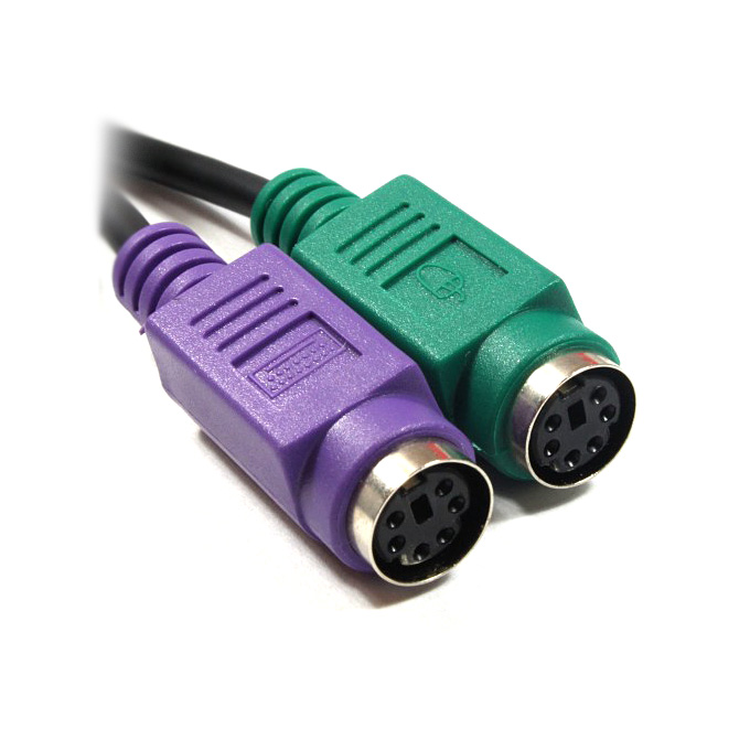 Unitek Y-155 USB Female to PS/2 Mouse Keyboard Ports Cable Converter