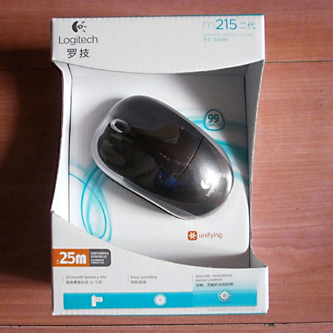 Logitech M215 2.4GHz Ratón óptico USB inalámbrico de 1000 ppp