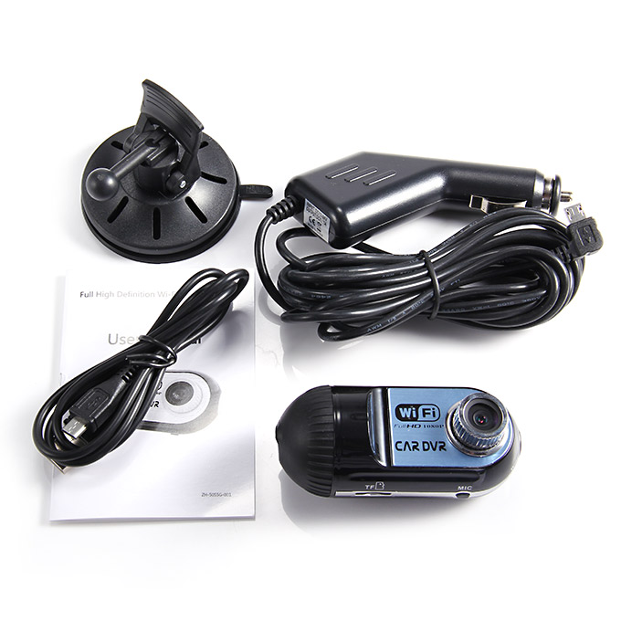 IP03 Car Recorder Wifi Car DVR HD 140 Degree Wide Angle Lens Camcorder