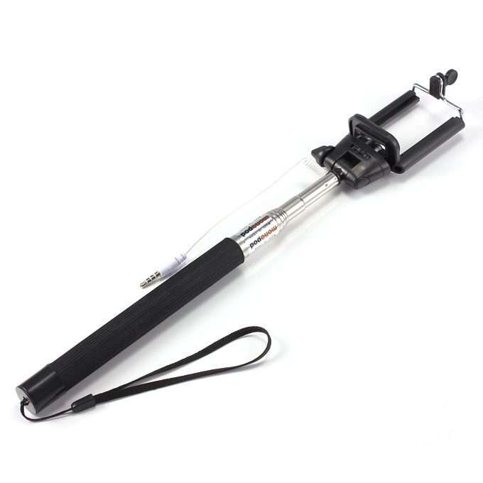 Wired Self-timer Cable Take Pole Camera Monopod Stick Handheld