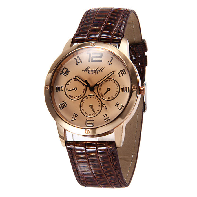 Mundell M-9224 Lady Style Leather Band Analog Watch for Woman