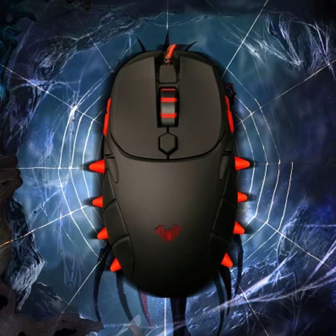 AULA Spider Queen 4000DPI 8D USB Wired Gaming Optical Mouse