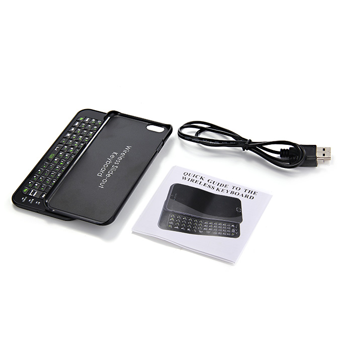 Wireless Bluetooth Keyboard Sliding Slide Out Keyboard Case Cover