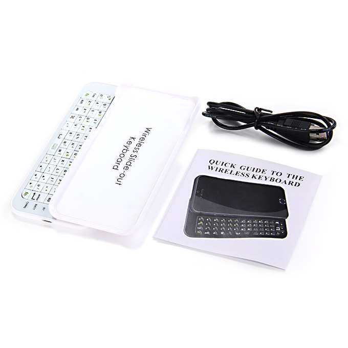 Wireless Bluetooth Keyboard Sliding Slide Out Keyboard Case Cover