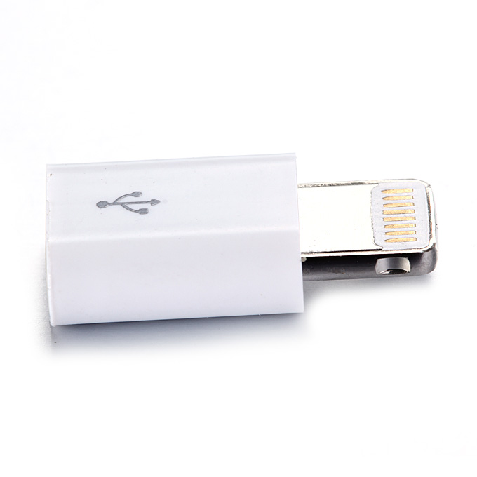 Micro USB Female to 8 Pin Male Data Adapter Convertor for iPhone