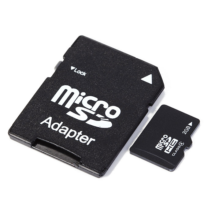 2GB MicroSD TransFlash TF Memory with Adapter with Package