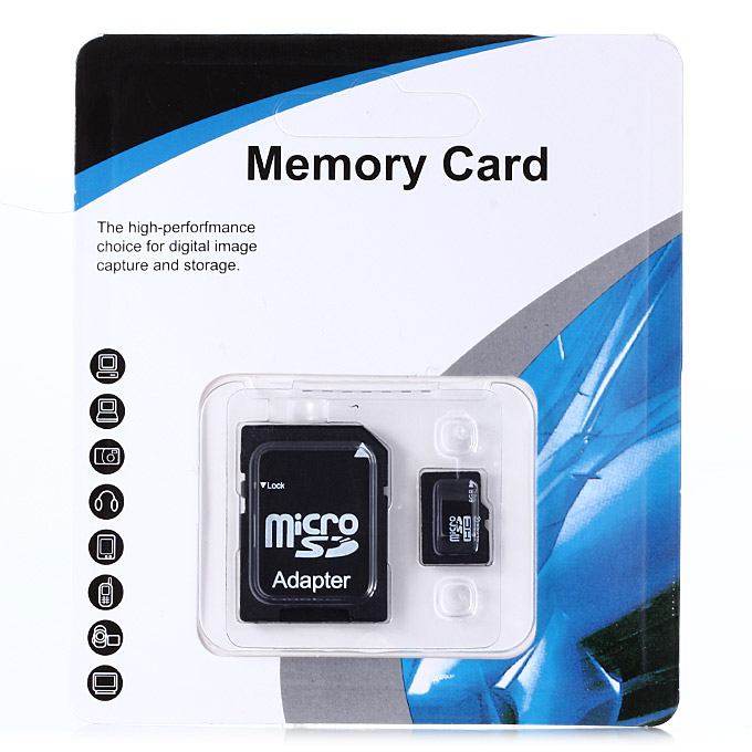 2GB MicroSD TransFlash TF Memory with Adapter with Package
