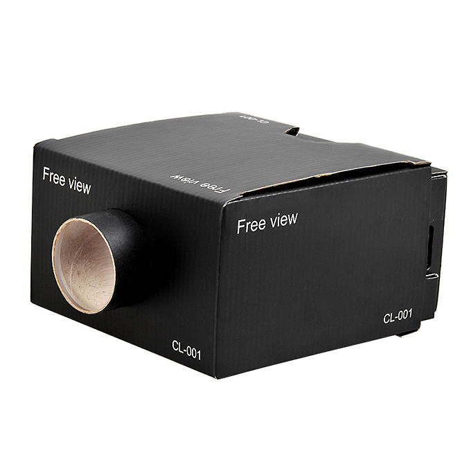 Freeview CL001 Cardboard DIY Mobile Phone Projector for Android iOS
