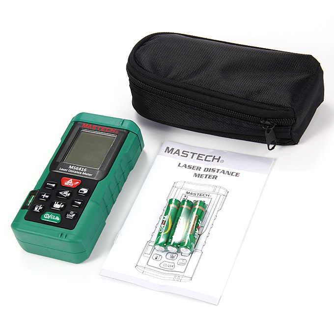 MASTECH MS6416 60m Laser Distance Meter Rangefinder Tape Measure