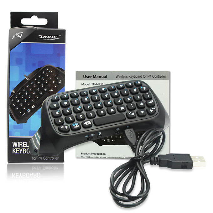 TP4-008 Mini Bluetooth Wireless Keyboard Keypad for PS4 Controller