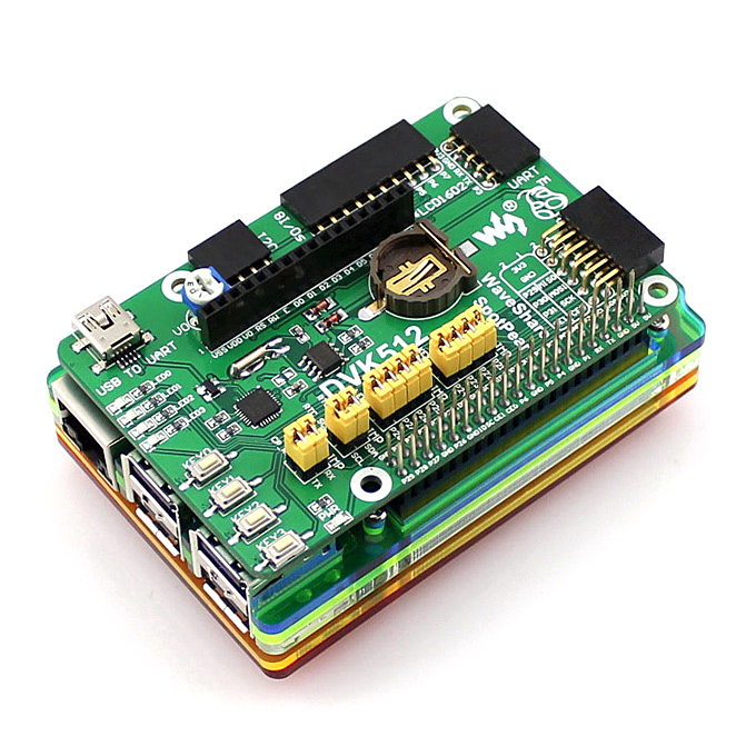 Raspberry Pi 2 Model B Development Board With Rainbow Case