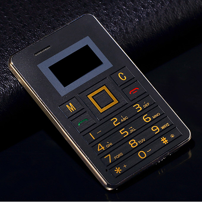 AEKU K5 4GB Memory 1.0 inch MTK Single Core Mini Pocket Card CellPhone