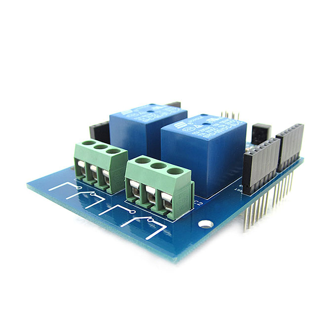 5V 2-Channel IR Relay Shield Expansion Board for Arduino
