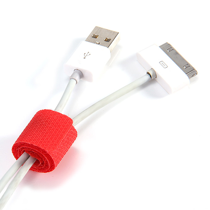 6 Colors Hook & Loop Cable Tie line with Cable Tie Seals Tie Belt