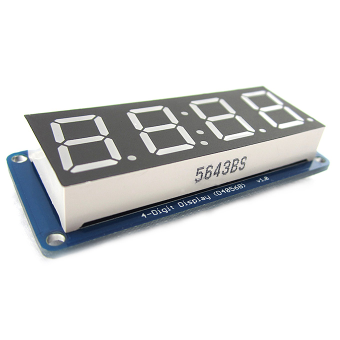 0.56" Red 4-Digit D4056B Display Module with Clock Point for Arduino ...