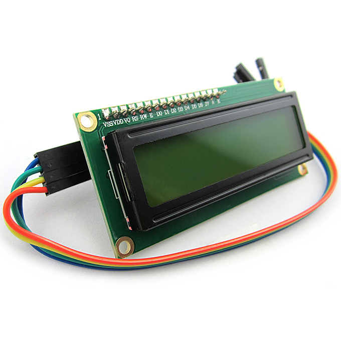 I2C / IIC LCD 1602 ARM Yellow-Green Display Module for Arduino ...