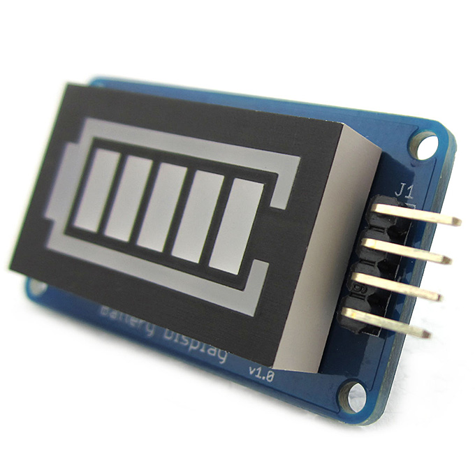 Arduino Battery Style Digital Tube LED Battery Level Display Module for ...