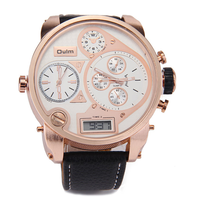 Oulm 9316B Fashion Men Sports Wristwatches