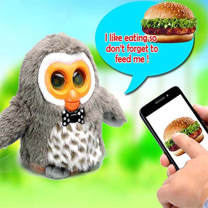 Hibou Owl Smart Interactive Toy Plush Dolls with App Control
