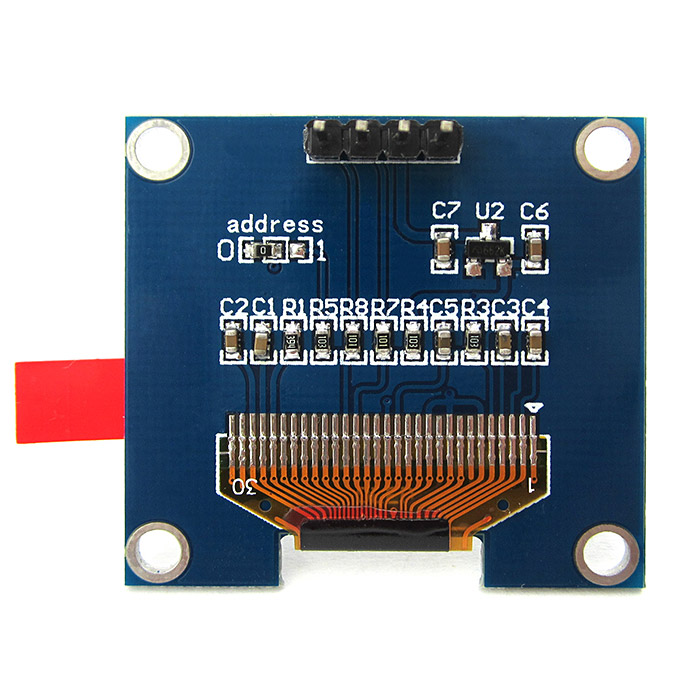 Arduino 1.3"128x64 I2C Interface White OLED Display Module