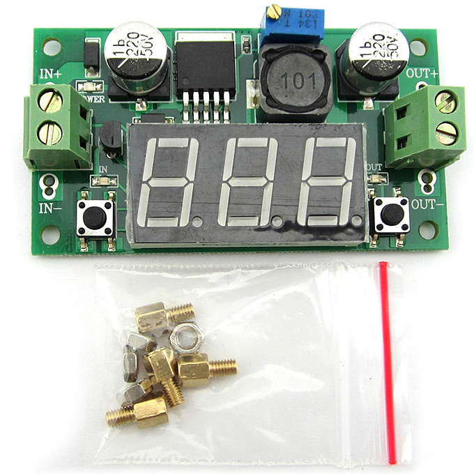 DIY LM2596 Adjustable Step-down Voltage Regulator Buck Converter Modul
