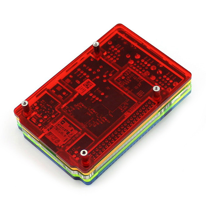 Raspberry Pi 2 Model B Multi Color Rainbow Case