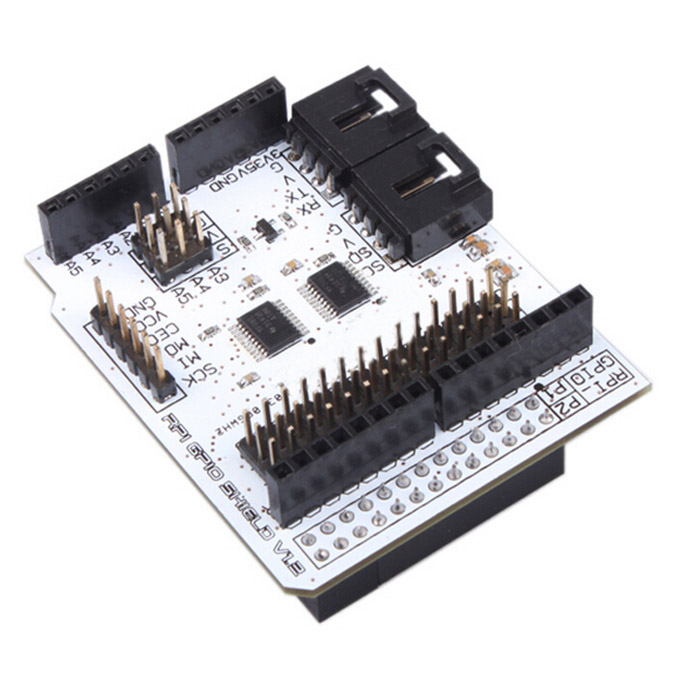 RPI GPIO Shield For Raspberry Pi Arduino - White