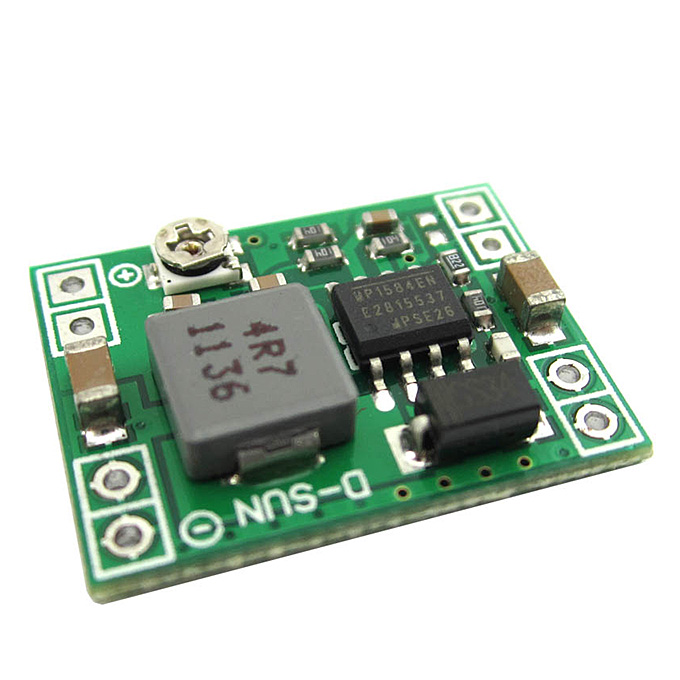 Mini MP1584 DC-DC Adjustable Buck module 3A 4.5~28V Input 0.8~20V ...